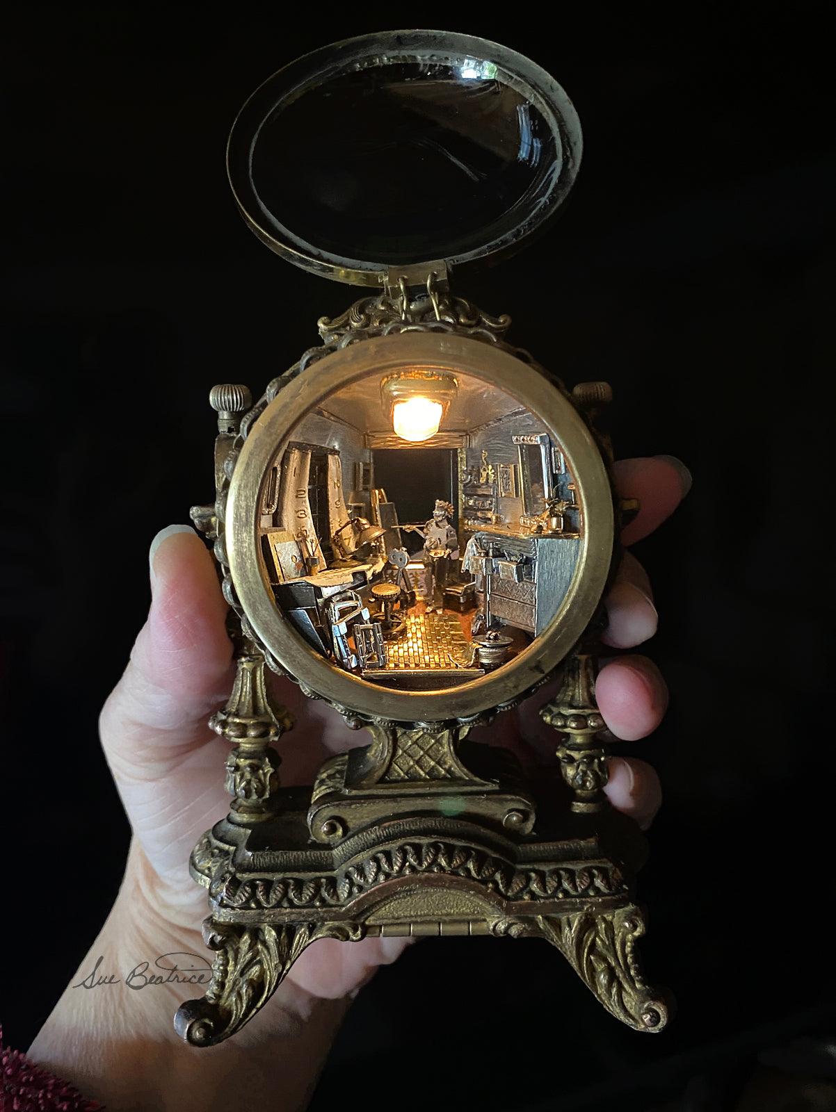 "The Art Studio" Antique Watch Parts Sculpture by Sue Beatrice – All ...