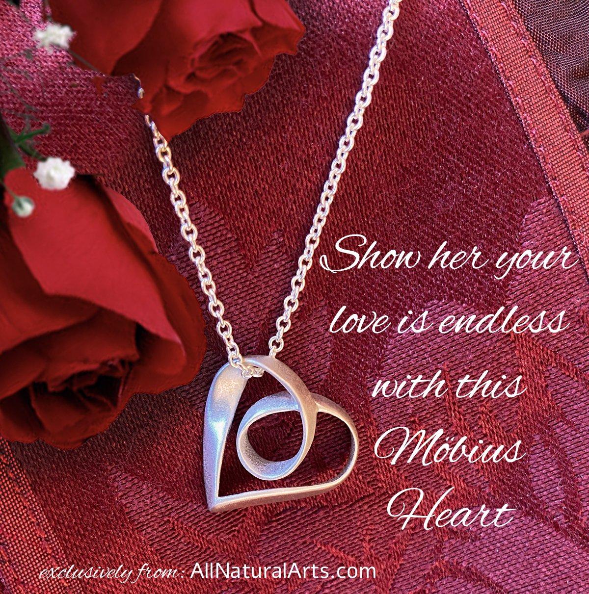 Sue Beatrice's Möbius Heart Pendant: Timeless Love in Sterling Silver ...